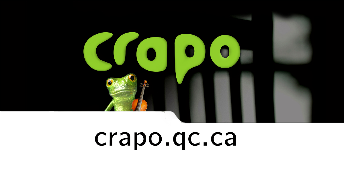 Crapo » Ça se passe au Crapo!